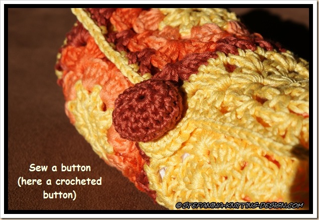 stefanina's dream: Free round little pocket in granny square : tutorial